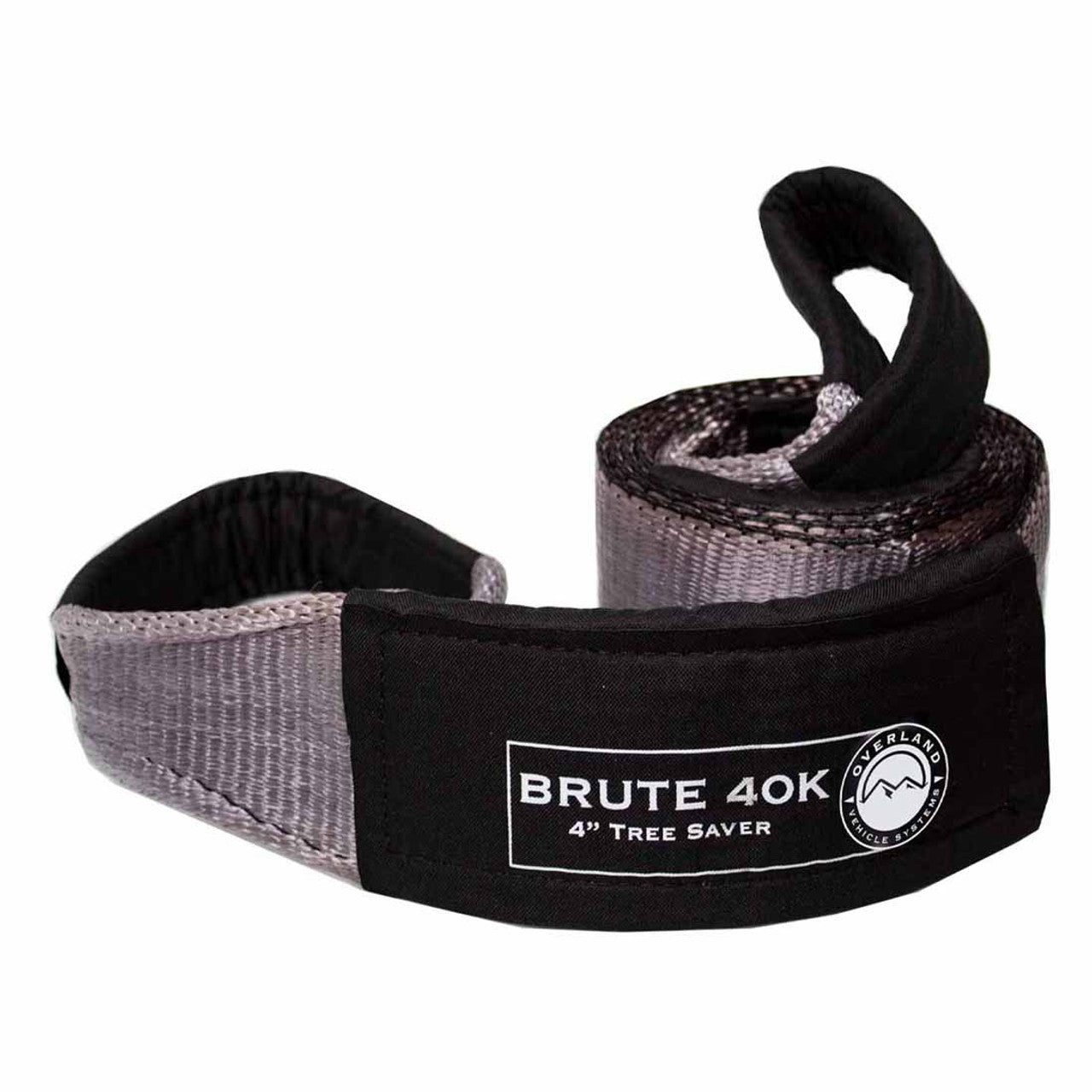 Tree Saver Tow Strap 40,000 lb. 4" x 8' Gray With Black Ends & Storage ...